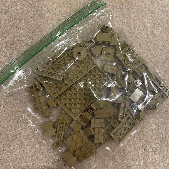 Lego | Toys | Dark Tan Brown Assortment Lego Pieces Set 2 Ounces | Poshmark
